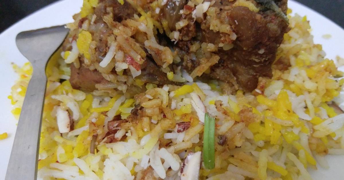 Mandi Mutton (goat meat) Rice Recipe by Litushree Pradhan - Cookpad