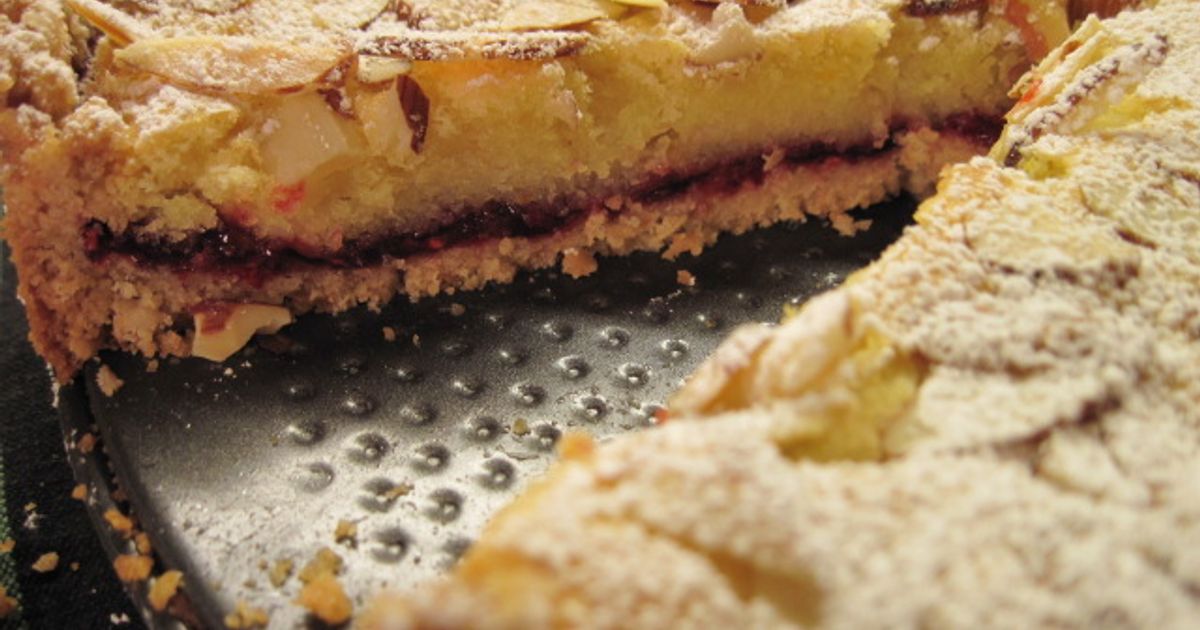 Raspberry Almond Tart “Torta Della Santa Maria” Recipe by Adam Janowski