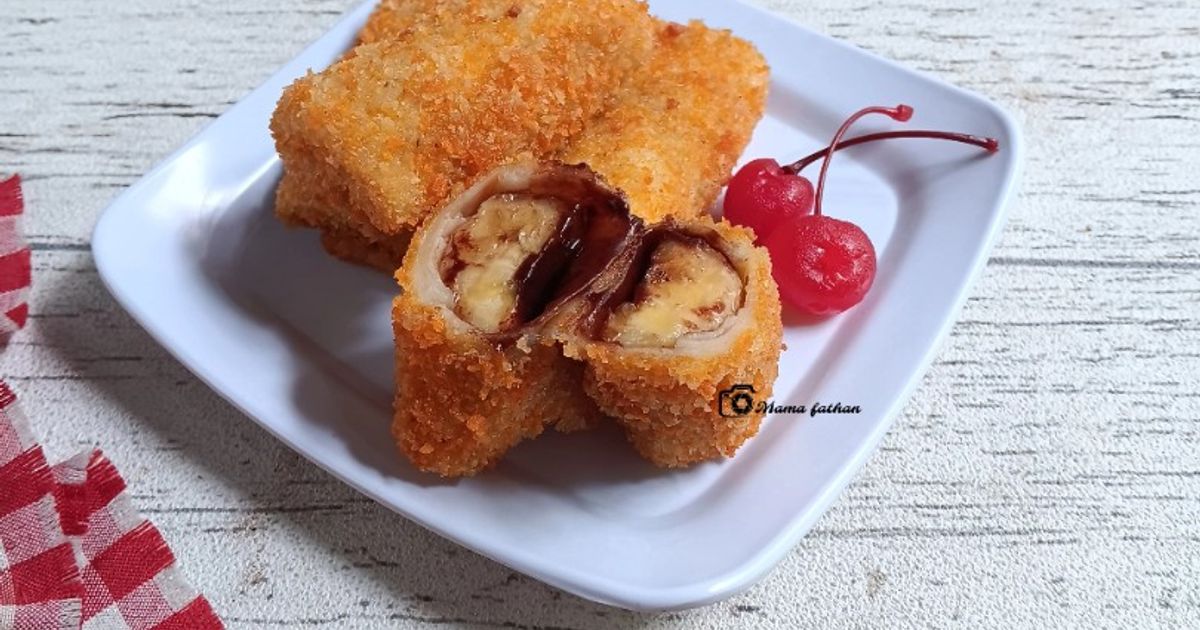 Resep risol coklat pisang cokelat rumahan enak dan mudah - Cookpad