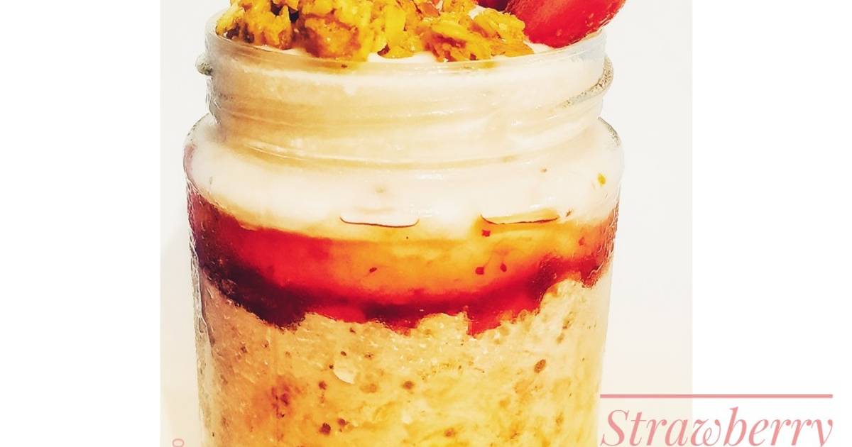 Resep Strawberry Overnight Oats oleh Vega Putri's Kitchen - Cookpad Resep Strawberry Overnight Oats oleh Vega Putri's Kitchen - Cookpad