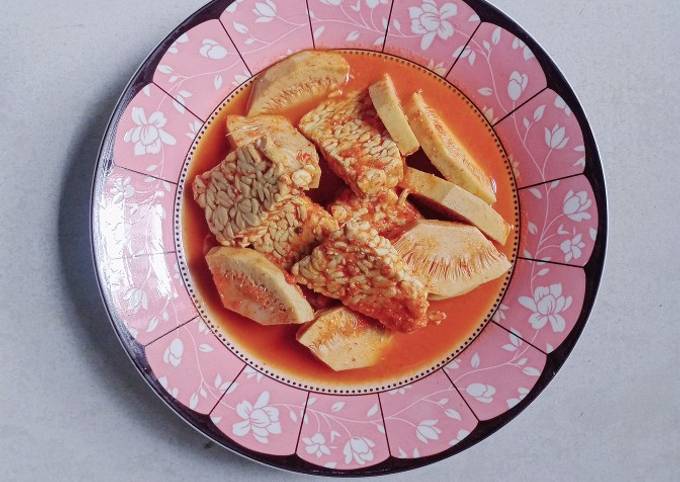 Resep Pangek Cubadak Tempe oleh Mutia Rahmi - Cookpad