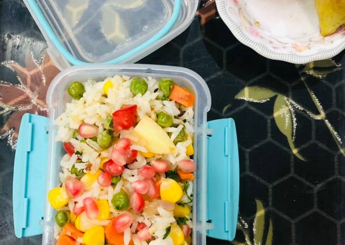 CORN PEAS 🥕 RICE Tiffin recipe Challenge Recipe by Shobha Deshmukh ...