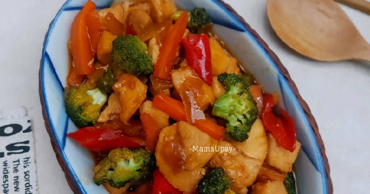 Resep Ayam Fillet Saus Tiram Oleh Mama Upay Cookpad