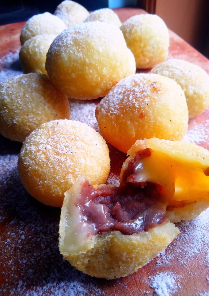 Resep Chapssal ~Korean Glutinous Rice Flour Doughnut (Donat Ketan Korea ...