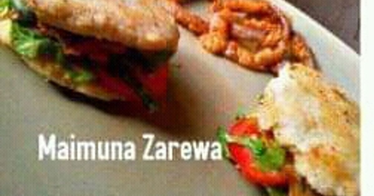 Yam Burger And Onion Ring Recipe by Maimuna Zarewa - Cookpad