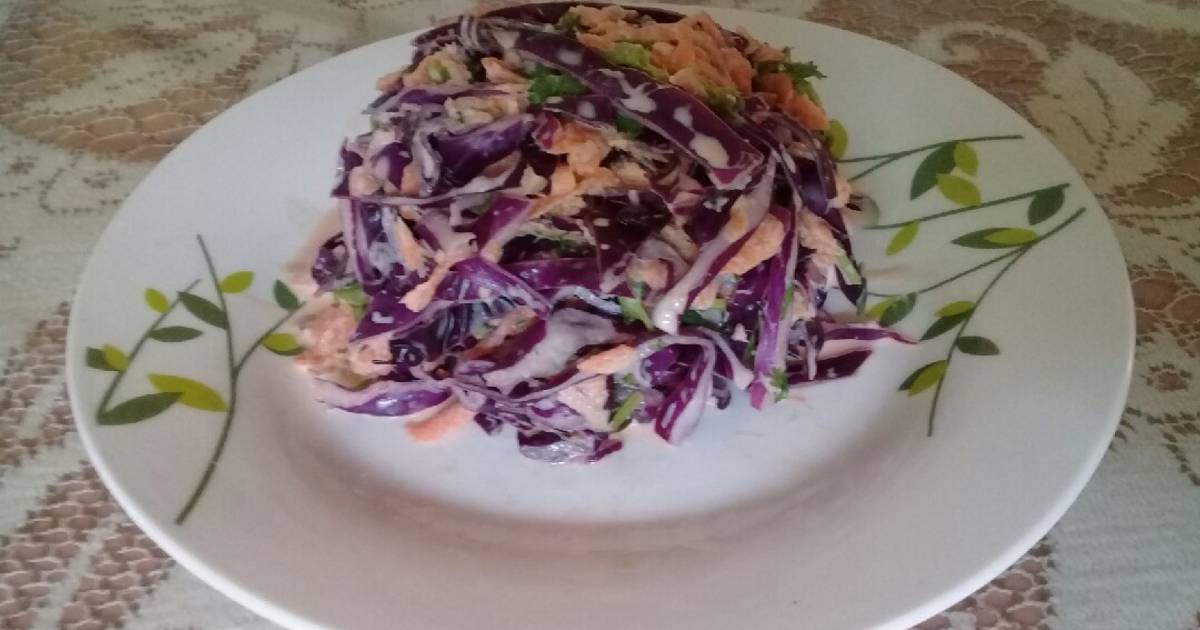 Ensalada de repollo morado 💜 Receta de Sofia Carolina Castillo Villafuerte.- Cookpad