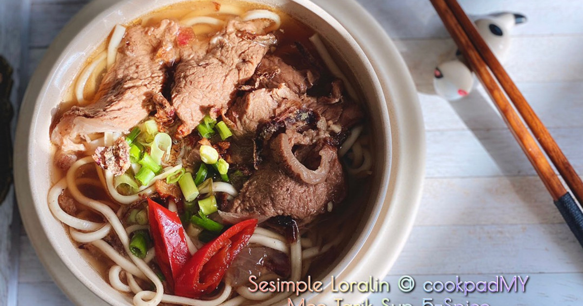 Resipi Mee Tarik Sup 5 Spices (Muslim Chinese Cuisine) oleh Sesimple ...