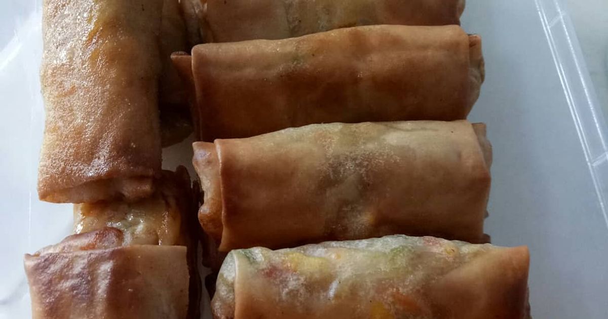 Resep lumpia isi daging udang rumahan enak dan mudah - Cookpad