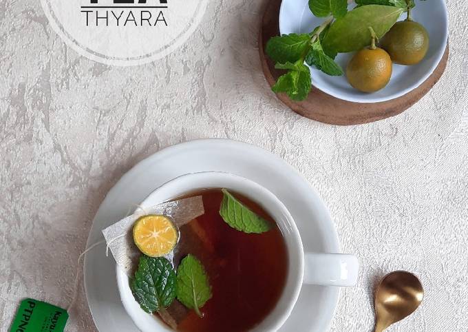 Resep Lemon Mint Tea (hangat) oleh Thyara - Cookpad