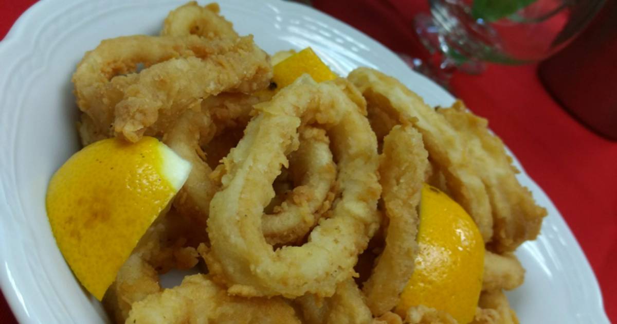 Rabas fritas Receta de Kele- Cookpad