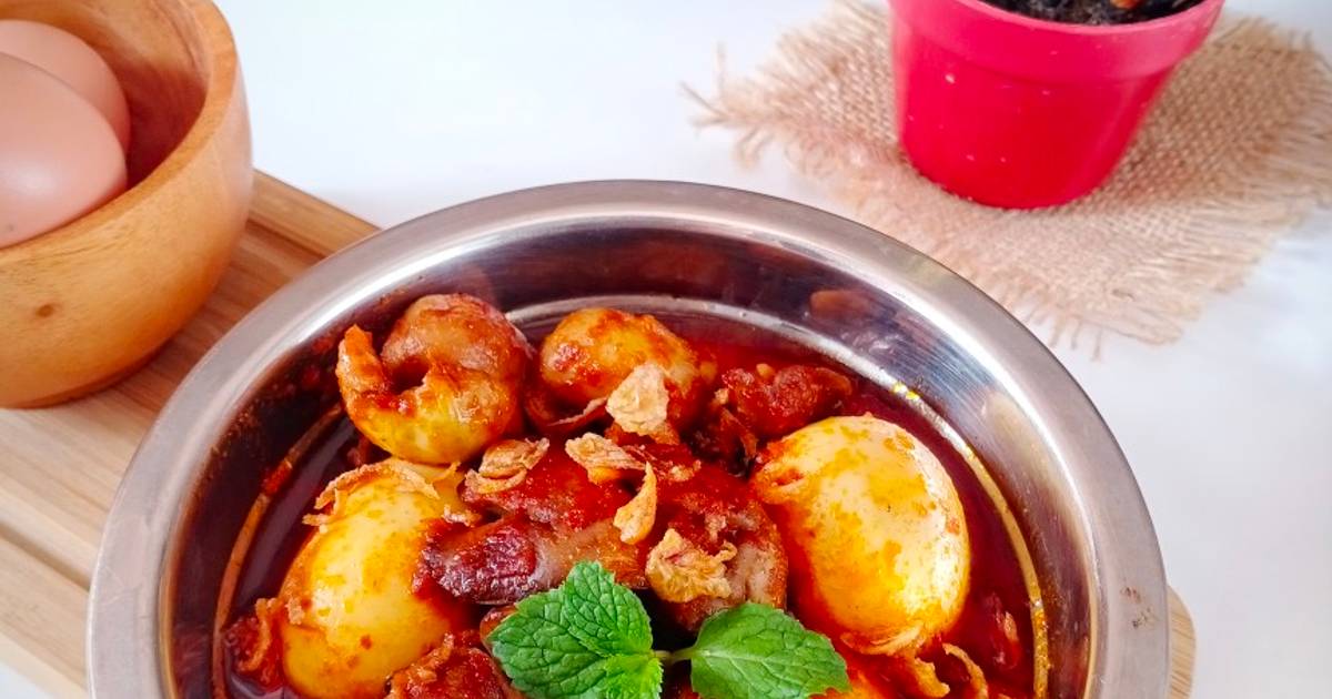 9 resep telur bumbu merah untuk lebaran enak dan mudah - Cookpad