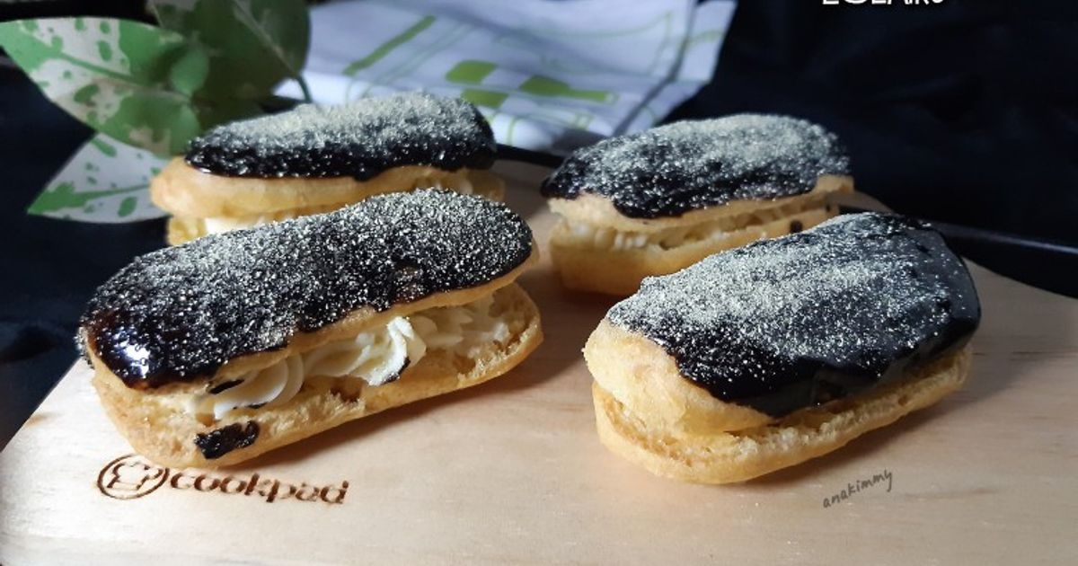 Resep Choco Matcha Eclairs oleh anakimmy - Cookpad