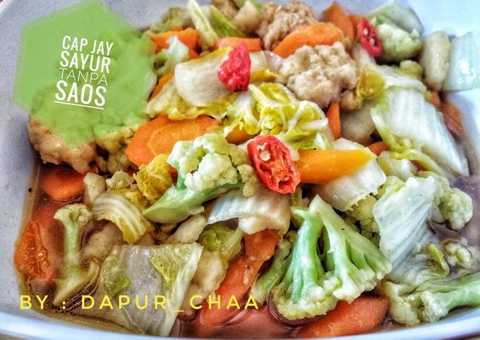 Resep Cap Jay Sayur (Tanpa Saos) oleh Dapur_chaa - Cookpad