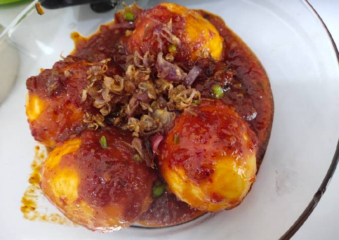 Resep Telur bumbu habang banjar oleh Alif Windarti - Cookpad