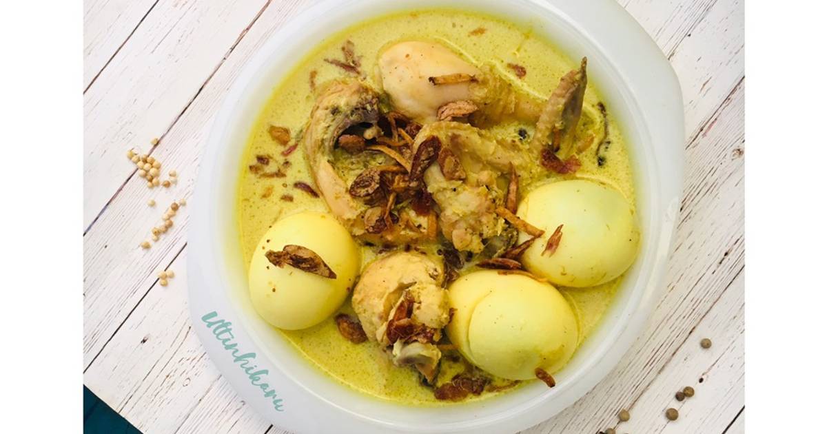 114 resep telur bulat kuah kuning enak dan mudah - Cookpad