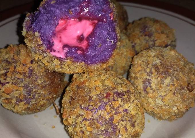 Resep Bola Ubi Ungu Crispy oleh Ummu Aisyah (NURA) - Cookpad