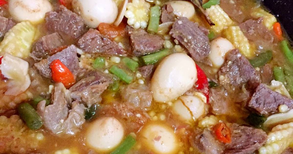 Resep sayur daging sapi manis gurih oleh evan saputra - Cookpad