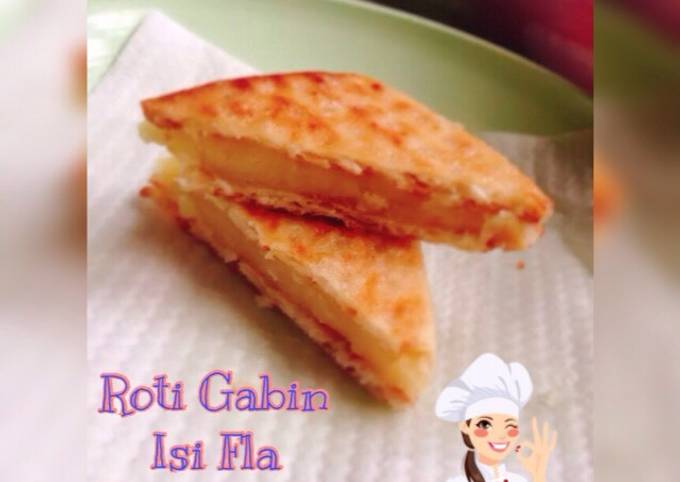 Resep Roti gabin isi fla oleh Putrii Enjelikaa - Cookpad