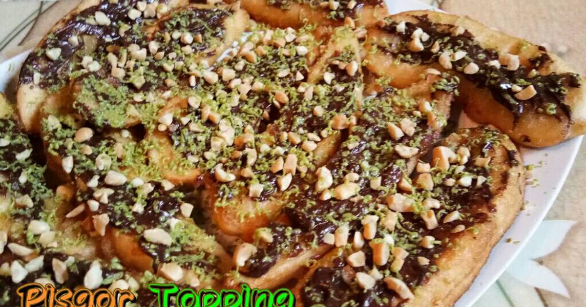 Resep 🍌🍫Pisgor Topping ala Fitri🍫🍌 oleh Dapur Fitri 82 - Cookpad