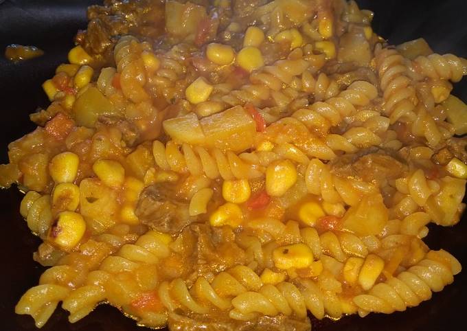 Guiso de fideos Receta de Estefania 😊- Cookpad