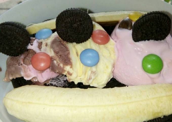 Resep Es Cream Pisang Oreo(Banana Split) oleh Dapur Clara (Christin ...