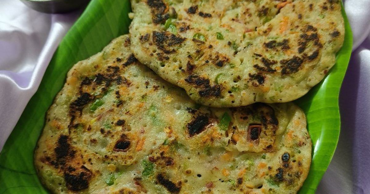 Hemaxi Patel દ્વારા રેસીપી વેજીટેબલ રાઈસ‌ પેન કેક (Vegetable Rice ...