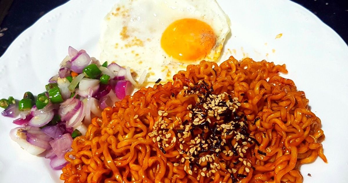 Resep Samyang Sambal Matah oleh angeline christella - Cookpad