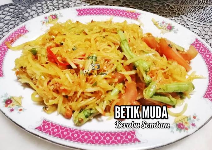 Resipi (30/11) Betik muda kerabu somtam oleh Hani Shaimi - Cookpad