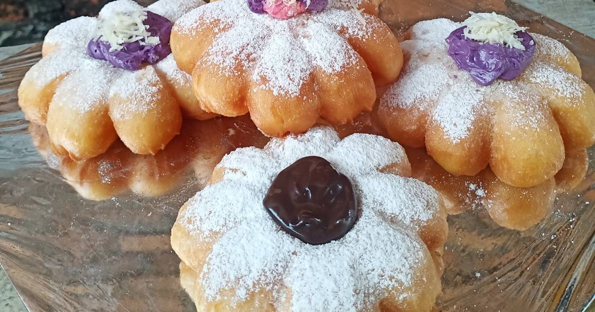 Resep Donat bunga oleh Dapoer Dira - Cookpad