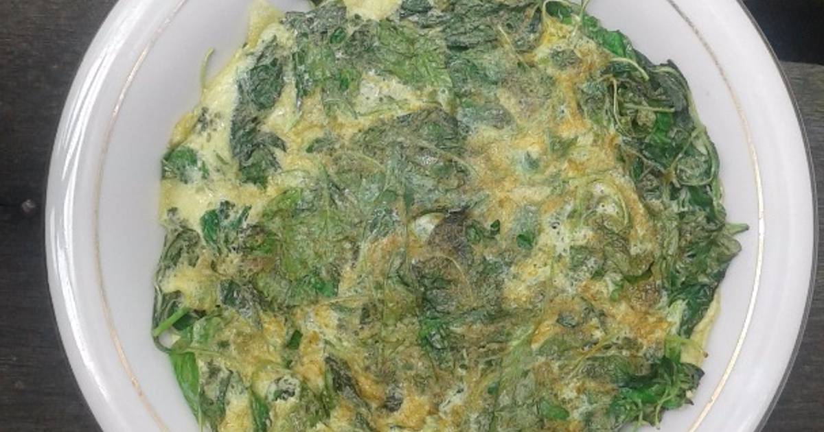 Resep Telur Dadar Bayam untuk Diet oleh UMMI اَمِيْنَةْ_ عَلْوِيْ 🌺 ...