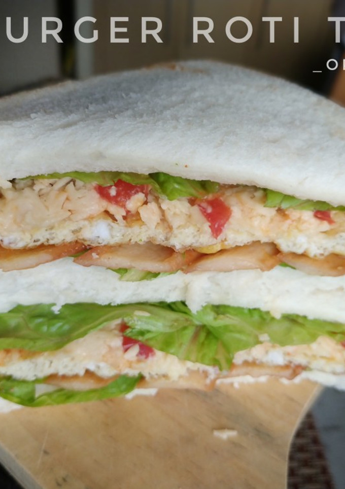Resep Burger Roti Tawar oleh OPY KITCHEN - Cookpad