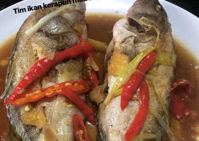 Resep Tim Ikan Kerapu Ala Gocha oleh Echa Fiorwane(gochakitchen) - Cookpad