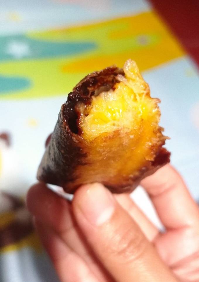 Resep Piscok / Pisang Coklat simpel cuma tiga bahan oleh Ria Intani ...