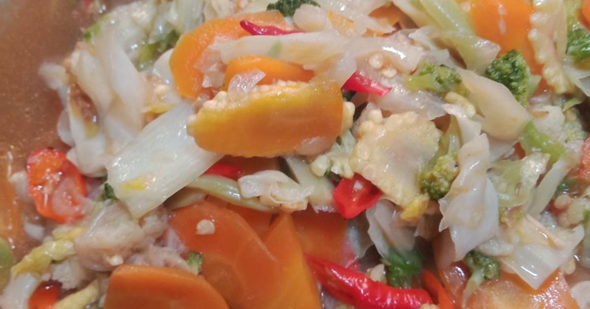 Resep Capcay saos tiram teriyaki oleh Mamah_syavia - Cookpad