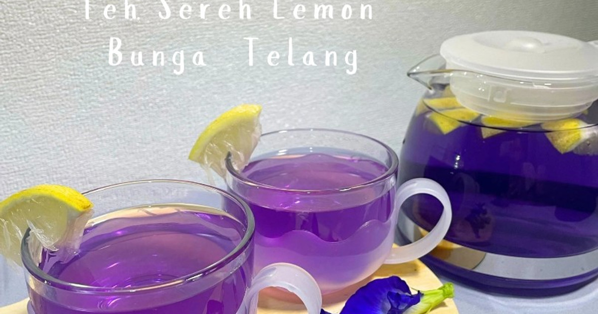 Resep 139. Teh Sereh Lemon Bunga Telang oleh Anisa Purwanti - Cookpad