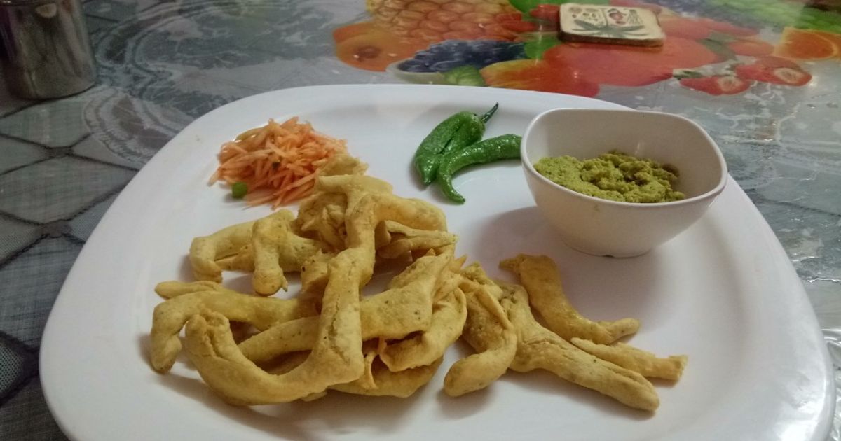 Vandana Dhiren Solanki દ્વારા રેસીપી વણેલા ગાંઠીયા (Vanela Ganthiya ...