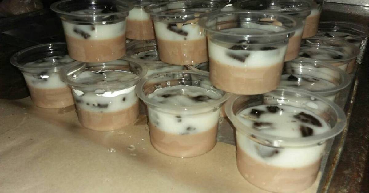 Resep Puding susu milo oreo 20rb oleh rachel - Cookpad