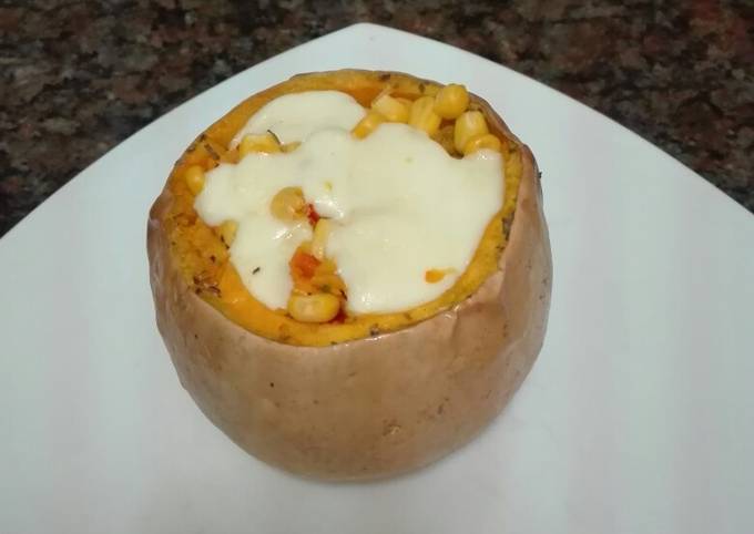 Calabaza rellena Receta de Flor - Cookpad