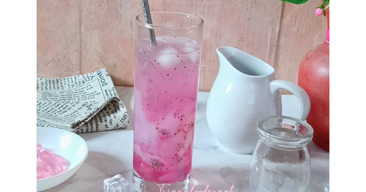 14 resep es kelapa pink enak dan mudah - Cookpad