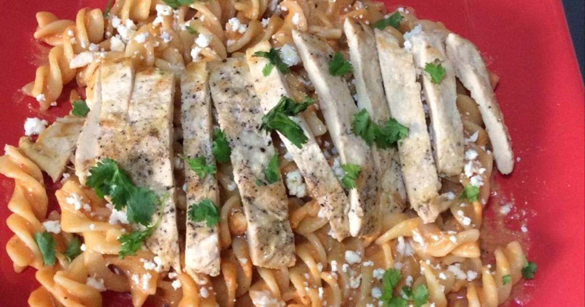 Pasta con pechuga de pollo - 3,079 recetas caseras- Cookpad