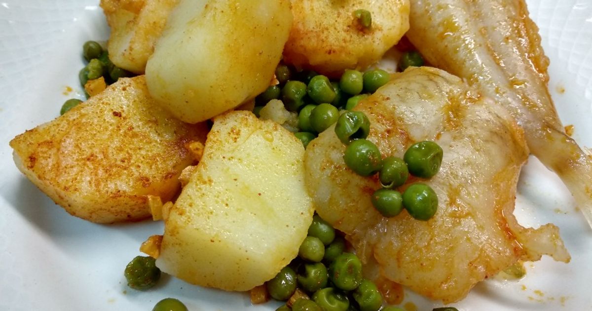 Colitas De Rape A La Gallega Receta de Reme Ruiz- Cookpad