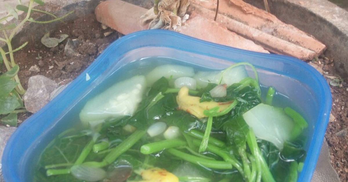 Resep Sayur Bening Kunci Bayam Labu Air MPASI oleh Sumarmi Kingking ...