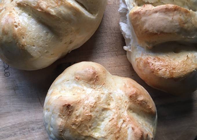 Pan casero con grasa Receta de Eva- Cookpad