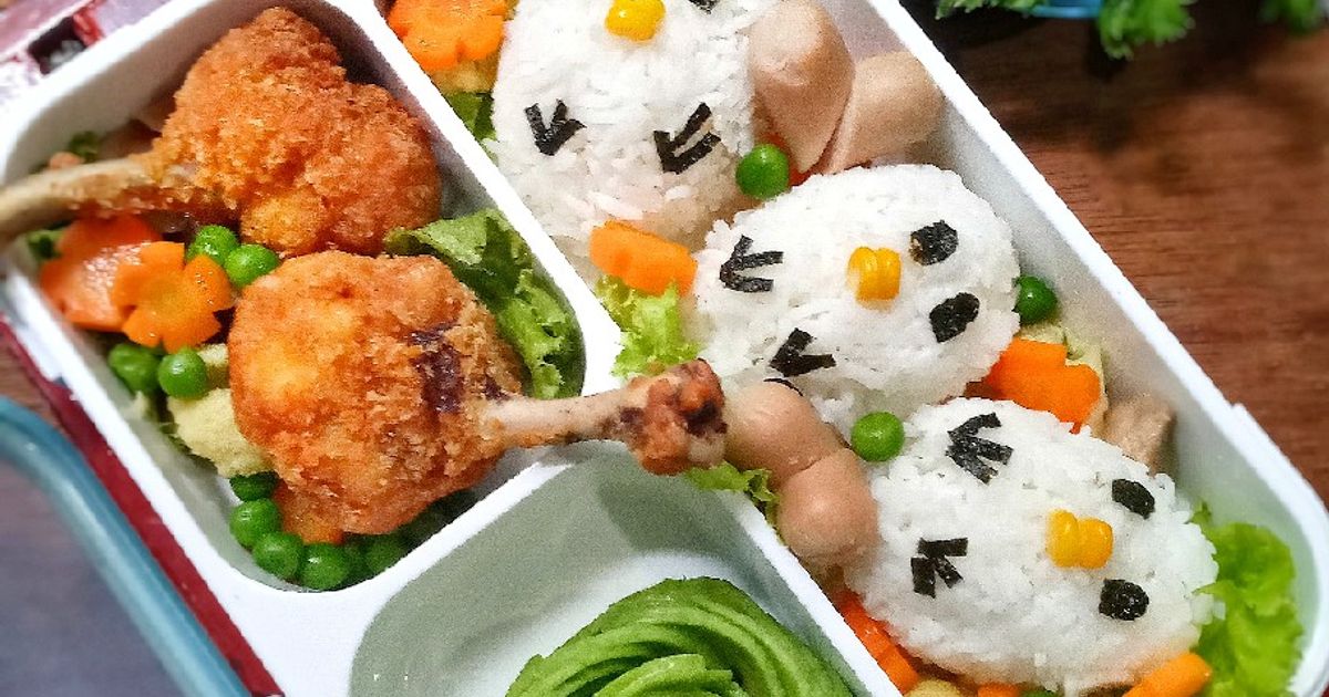 Resep Bento Anak Ayam, Lunchbox oleh Nana Hanif - Cookpad