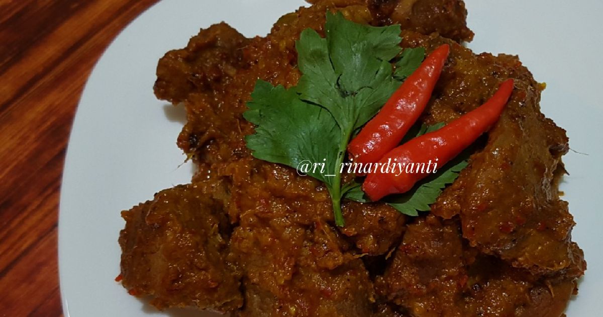 Resep beef rendang recipe rumahan enak dan mudah - Cookpad
