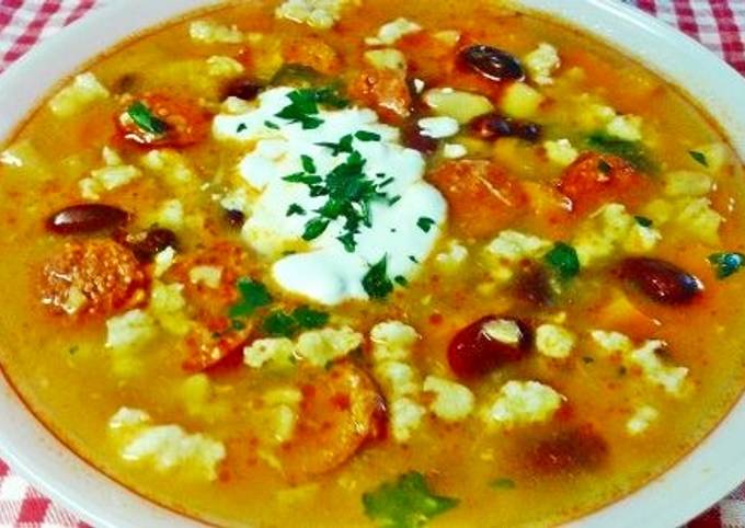 Kolbászos, szupergyors bableves🍲 | Törzsök Éva receptje - Cookpad receptek