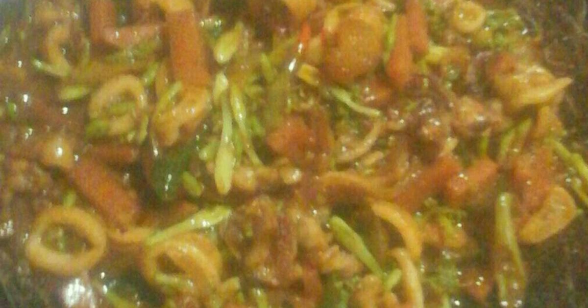 Resep Tumis Cumi Bunga Pepaya oleh Ayukirana - Cookpad