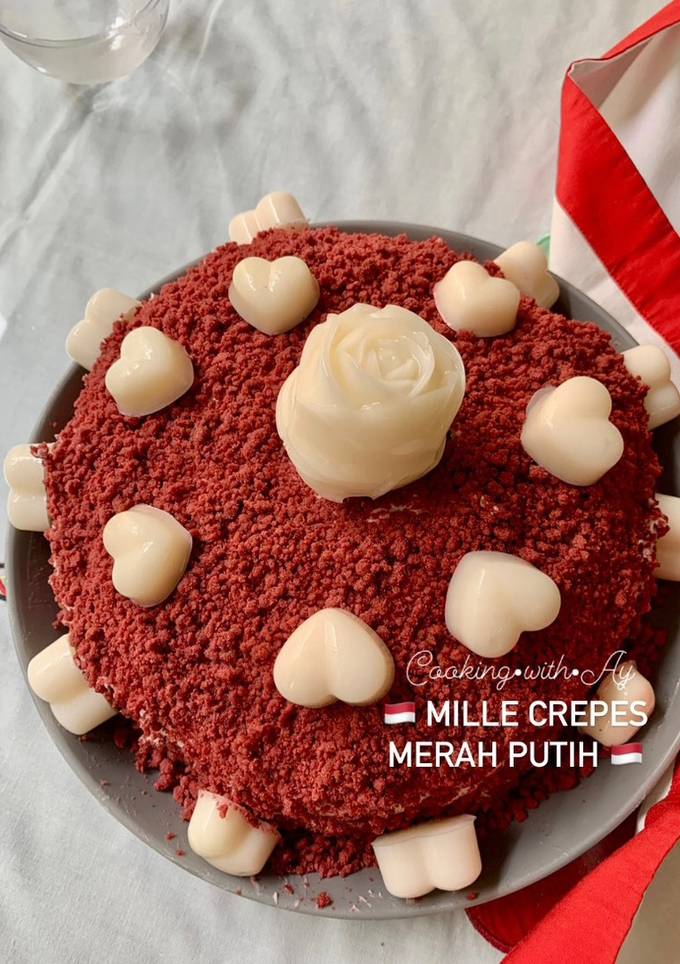 Resep Mille crepes merah putih 🇲🇨 oleh Cooking with Ay - Cookpad