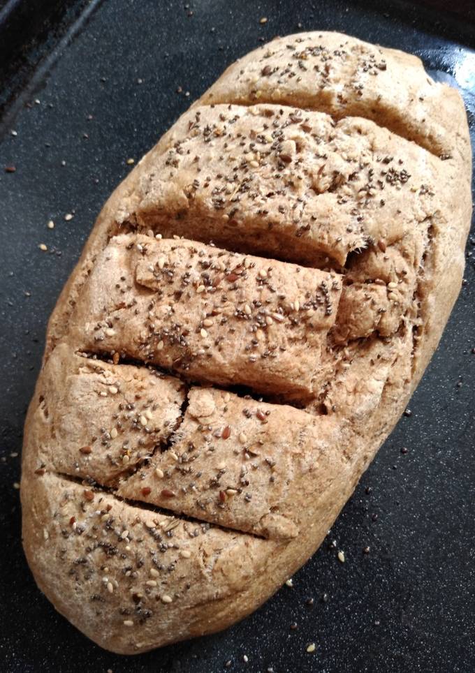 Pan integral con semillas Receta de Virginia Garibaldi- Cookpad