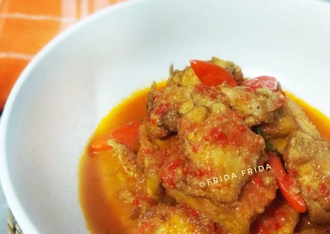 Resep Ayam Tahu Bumbu Rujak oleh frida frida - Cookpad